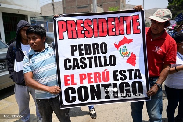 PERU-POLITICS-PROTEST-CASTILLO-SUPPORTERS