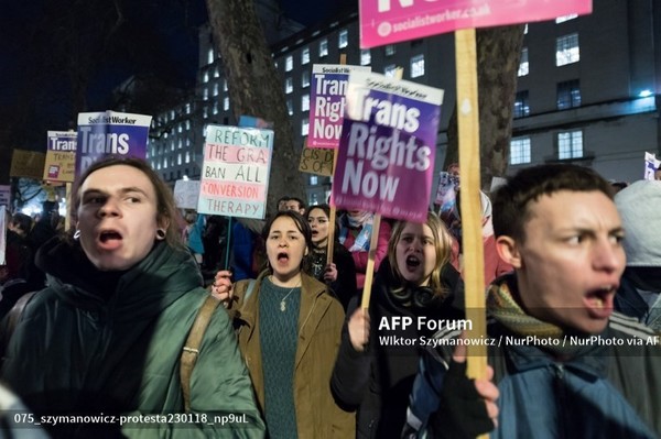 Protest Against Blocking Of Scottish Gender Recognition Bill In