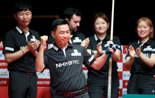 PBA 팀리그 2R, NH농협카드 첫판 '승' 팀 6연승