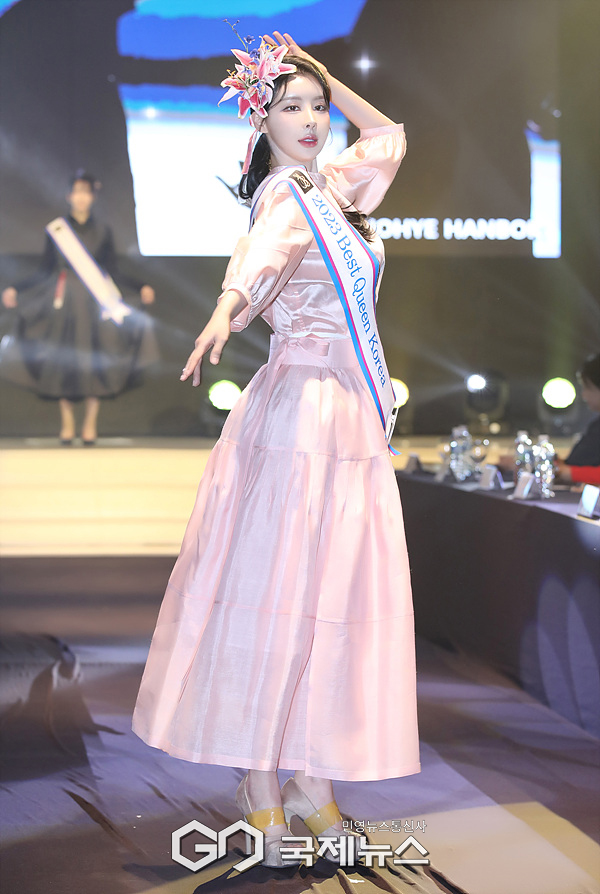 [GJ포토] 모델 손비로하, '핑크빛 여신의 명품 자태'(코리아 베스트퀸 모델 선발대회)