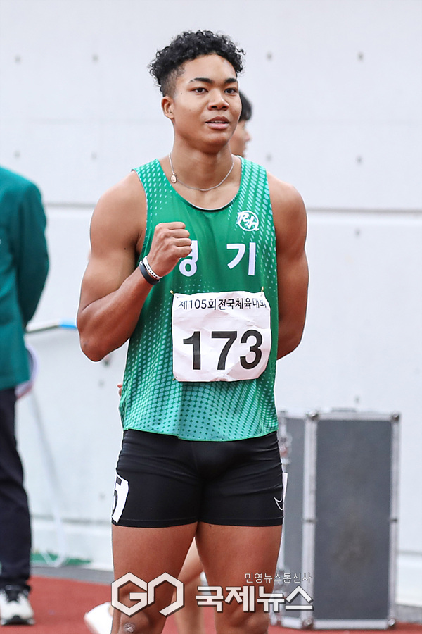 [GJ포토] 나마디 조엘진, '육상 100m 기대주'(105회 전국체전)