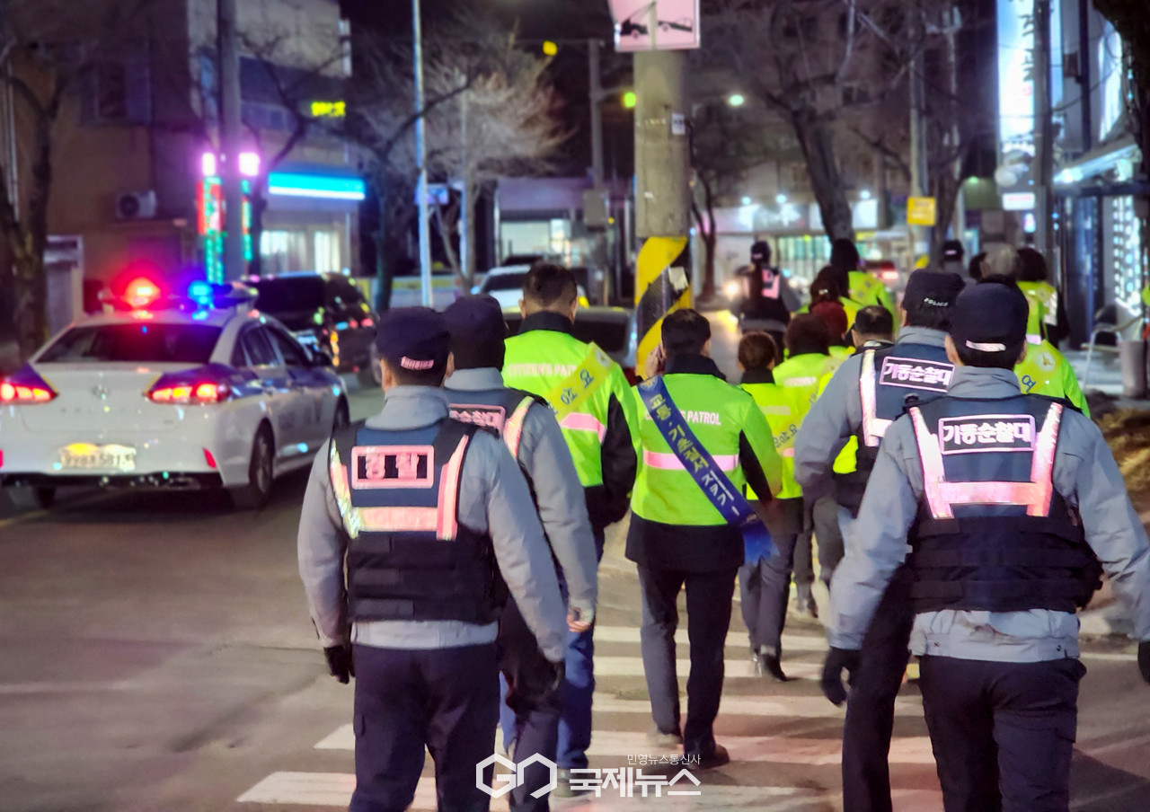 경주署-경북廳 기동순찰대-협력단체, 설맞이 특별 합동순찰 실시