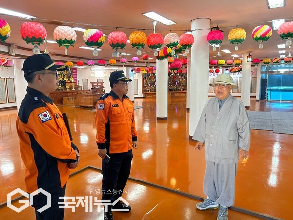 동부소방서, 부처님 오신 날 맞아 사찰 현장지도