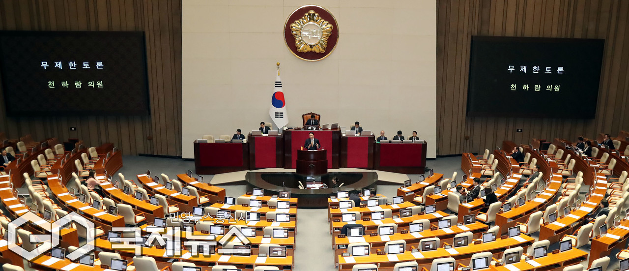2차 종합특검 반대 무제한토론하는 천하람 개혁신당 원내대표