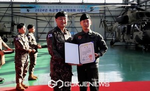 육군항공사령부,올해의 '탑 헬리건(TOP Heligun)'...901항공대대 강명기 준위 탄생
